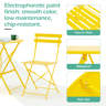 Latitude Run® Anshu Iron Table And Folding Chair Set, 2 - Person Round ...