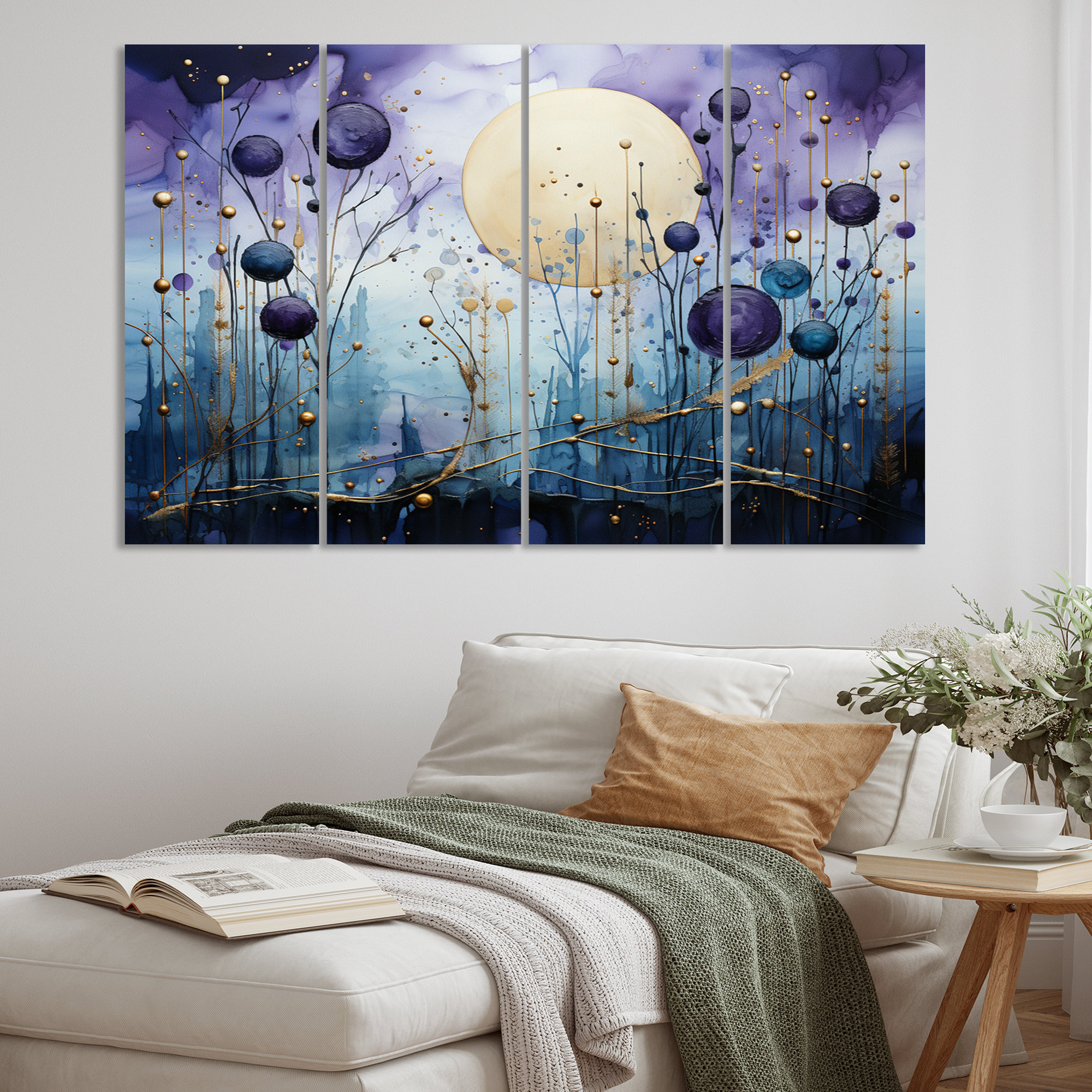 Design Art Celestial Collage - Abstract Collages Canvas Art Print - 4 ...