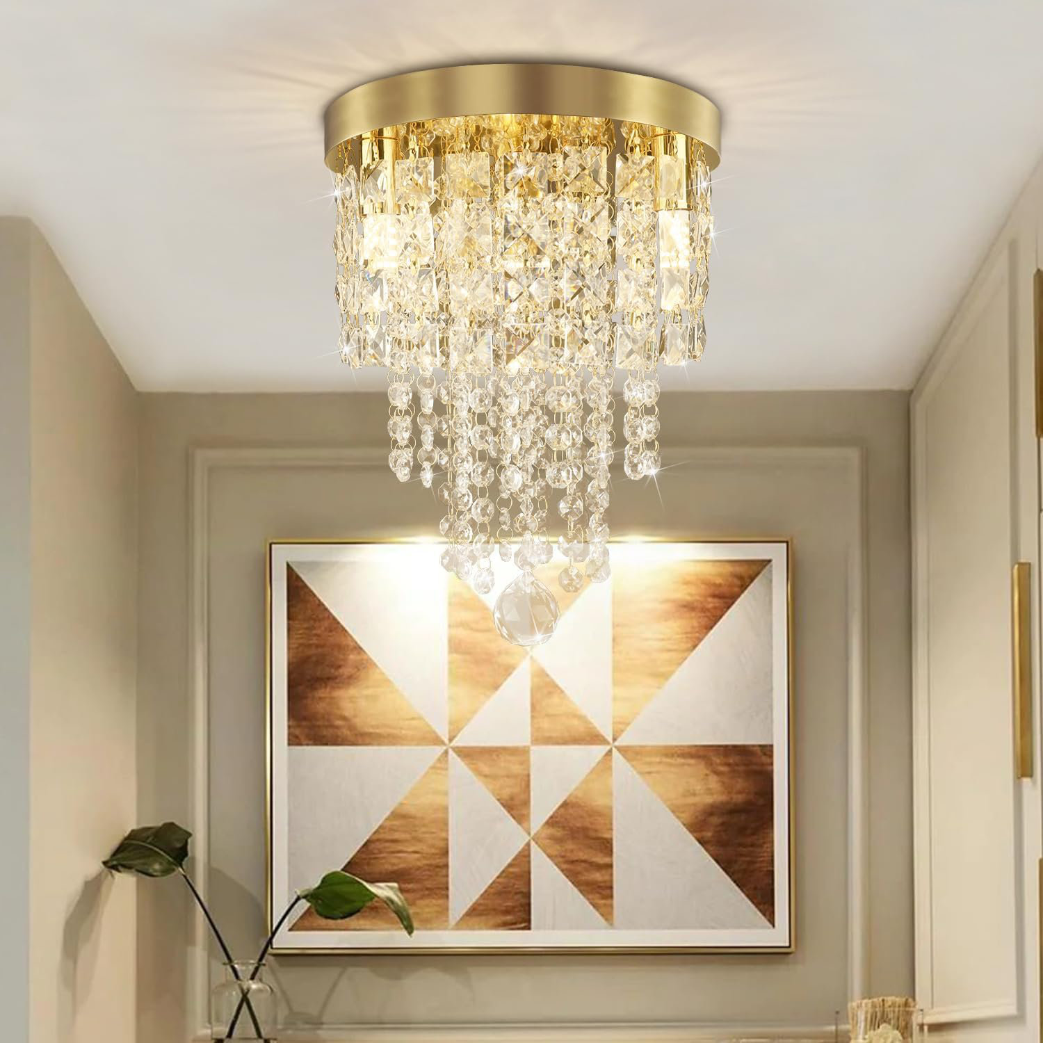 House of Hampton® 3 Light Modern Flush Mount Light Fixture | Wayfair