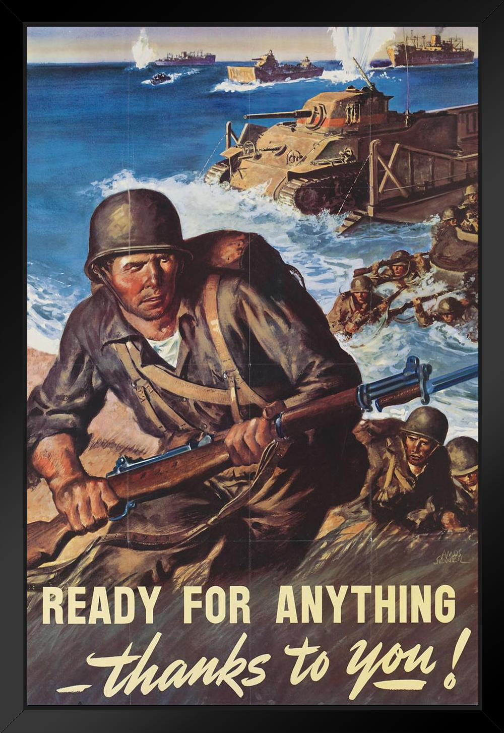 Trinx Ready For Anything Thanks To You Vintage World War II Reprint ...