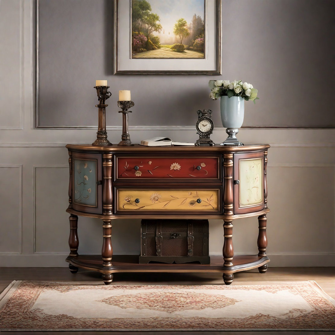 interanest American Retro Multifunctional Console Table | Wayfair