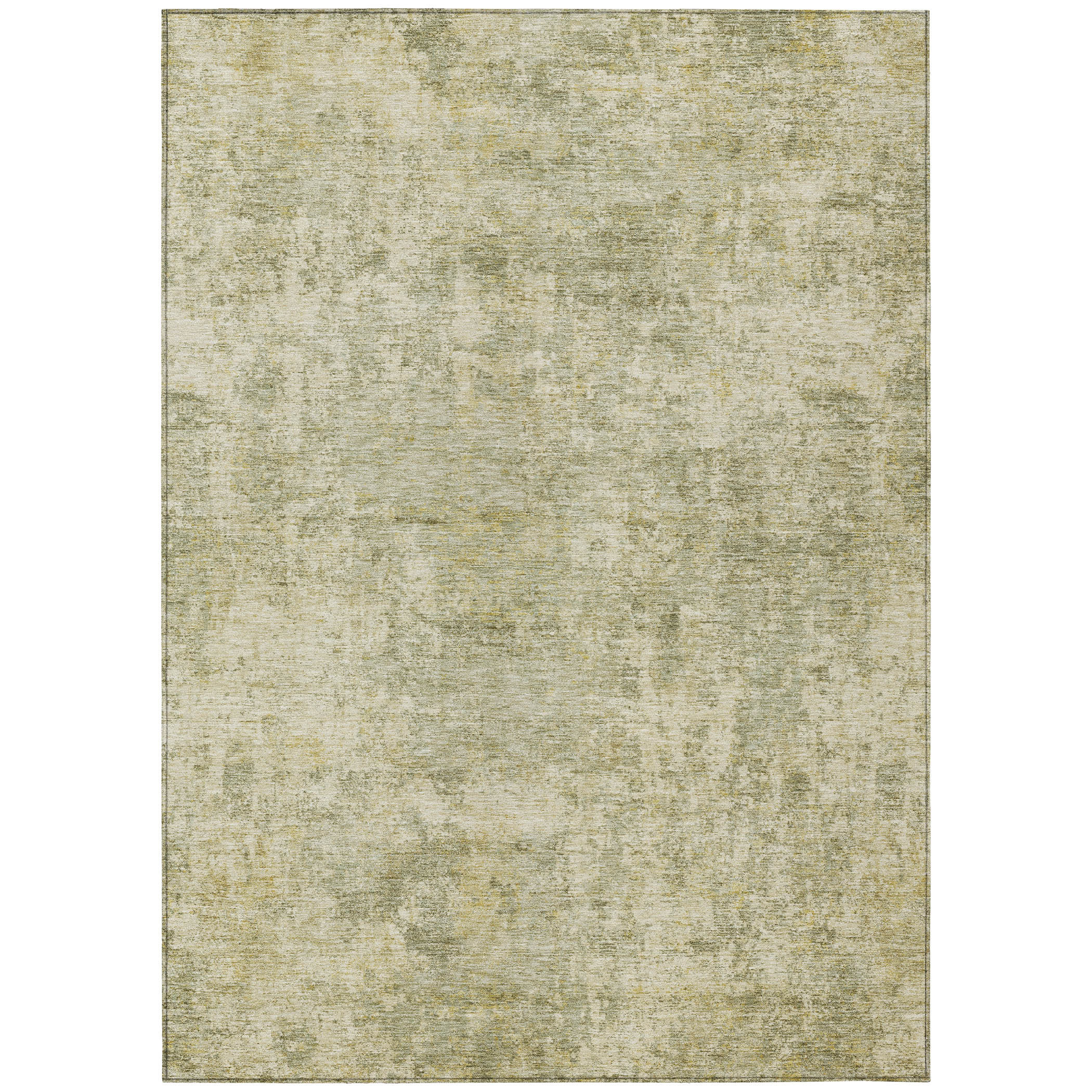 Orren Ellis 9' X 12' Sage And Beige Abstract Washable Indoor Outdoor ...