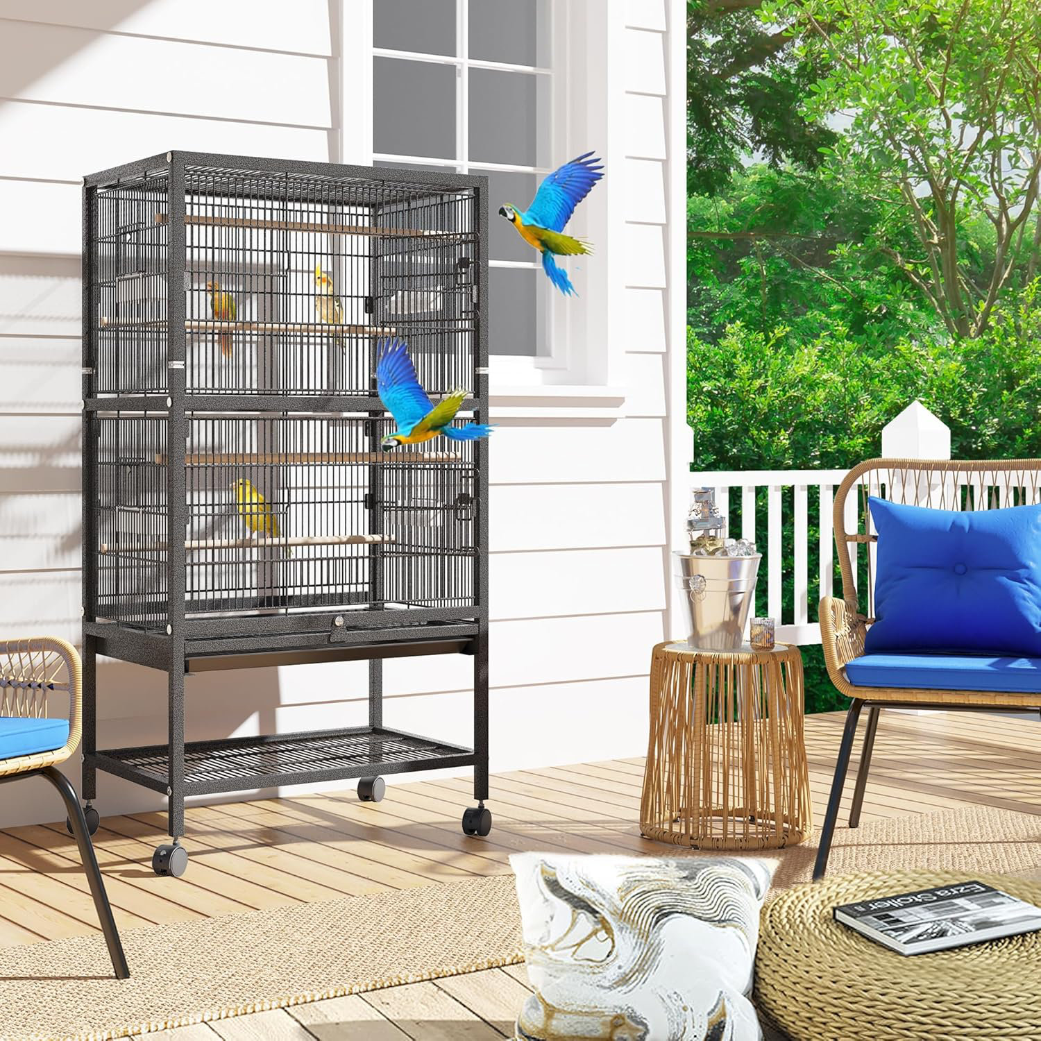 Tucker Murphy Pet™ 52 inches Birdcage Cover and Bird Cage Seed Catcher ...