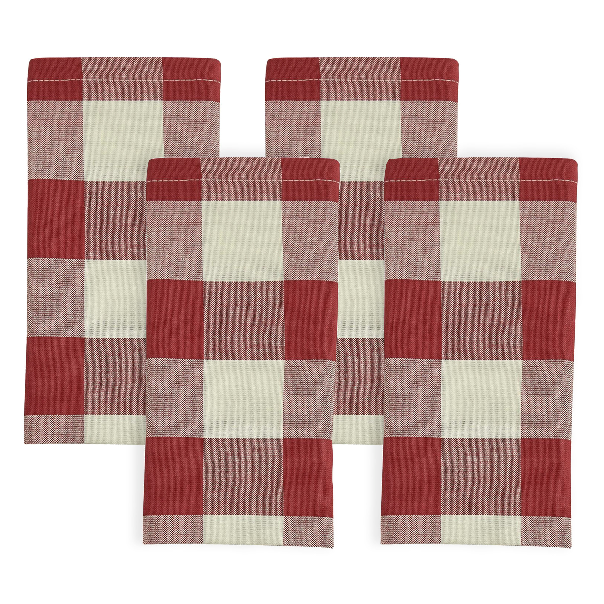 Ophelia & Co. Garnet Buffalo Check Napkin Set of 4 | Wayfair
