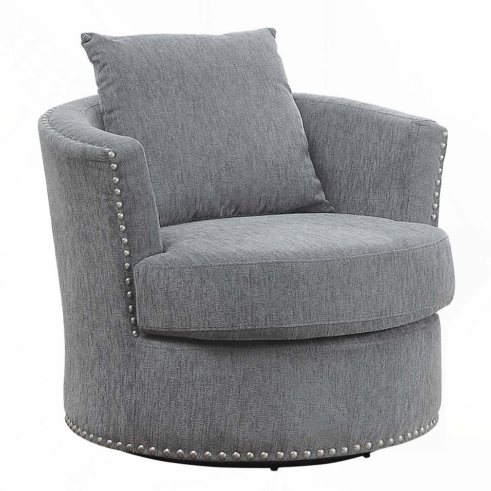 Red Barrel Studio® Chenille Swivel Chair | Wayfair