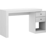 Hokku Designs Expandable Desk With Storage Drawers & Open Shelf ...