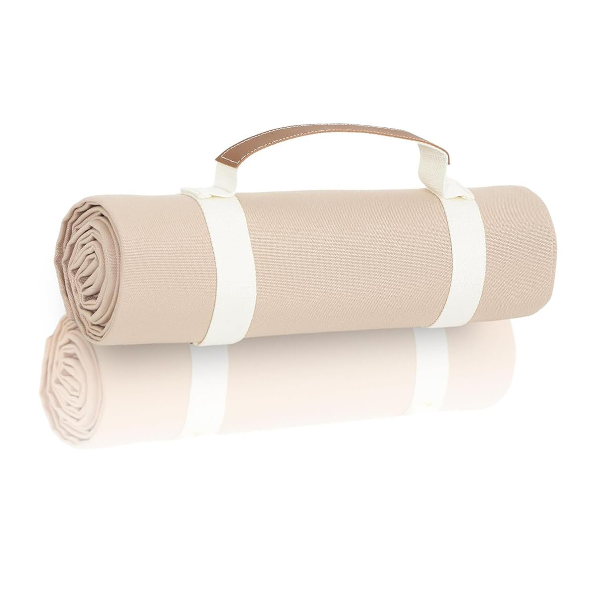 Gracie Oaks 4‘9”X 6'7”,Extra Large Sand Beige Picnic Blanket Water ...