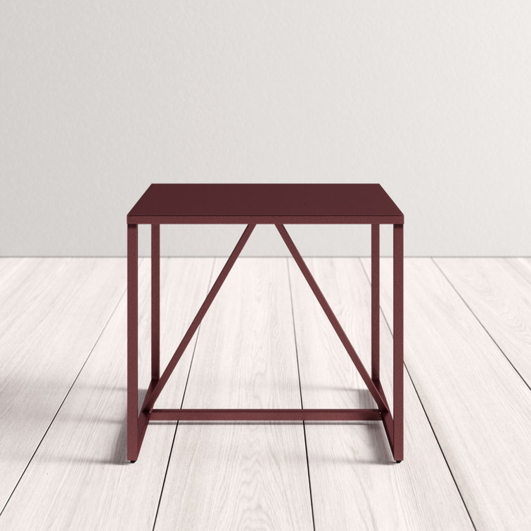 Strut Side Table with Steel Leg & Reviews | AllModern
