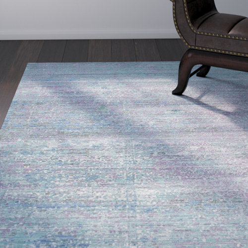 Bungalow Rose Power Loom Light Blue Rug & Reviews | Wayfair