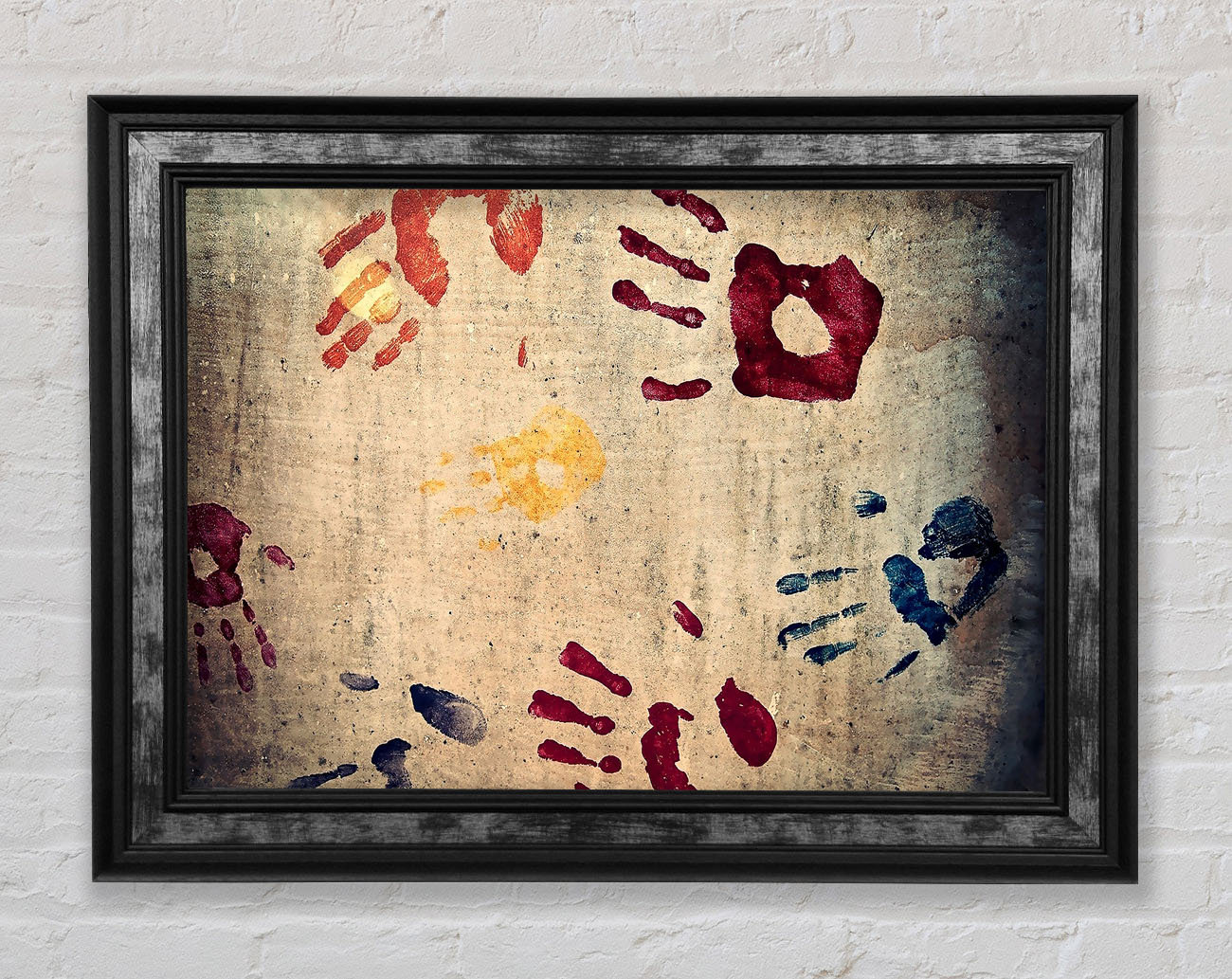 Bright Star Handprints - Single Picture Frame Print | Wayfair.co.uk