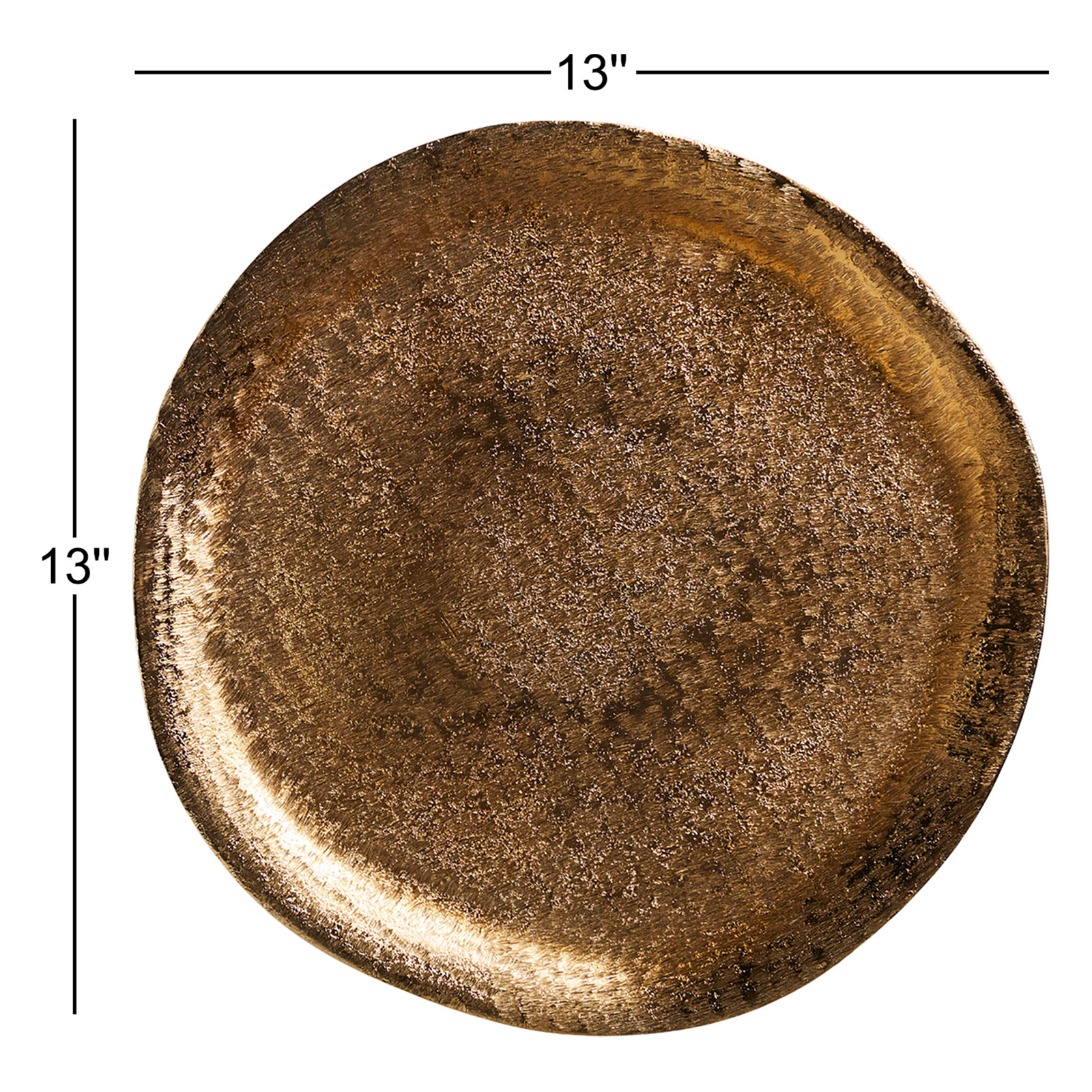 RE/FINE™ Zadia Brushed Metal Charger Plate & Reviews | Birch Lane
