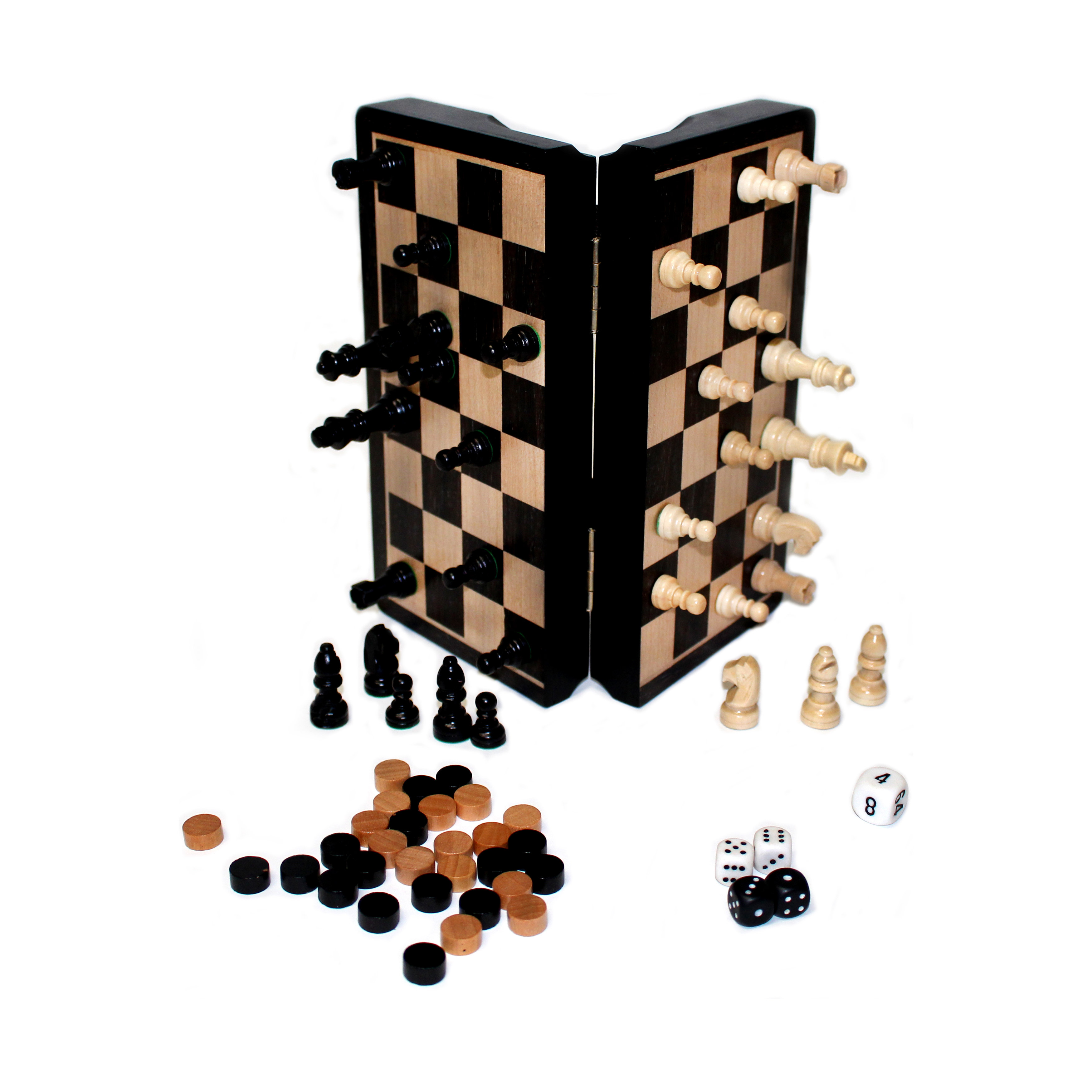 John N. Hansen Co. Magnetic Dark Wood Game Set | Wayfair
