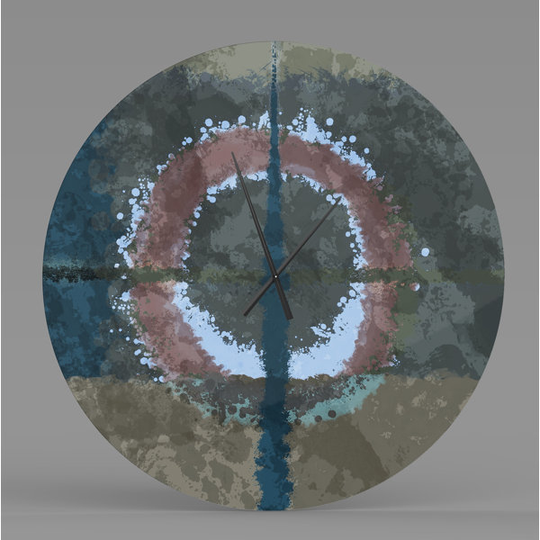 Ebern Designs Genny Metal Wall Clock | Wayfair