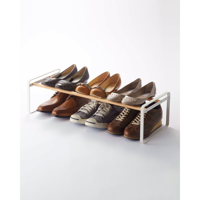 Yamazaki USA Yamazaki Home Shoe Rack, Steel, Expandable, Stackable ...
