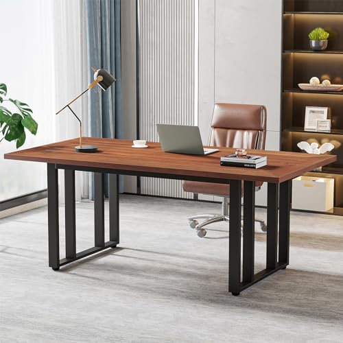 Borough Wharf 140 cm Computer Desk, Modern Rectangular Conference Table ...