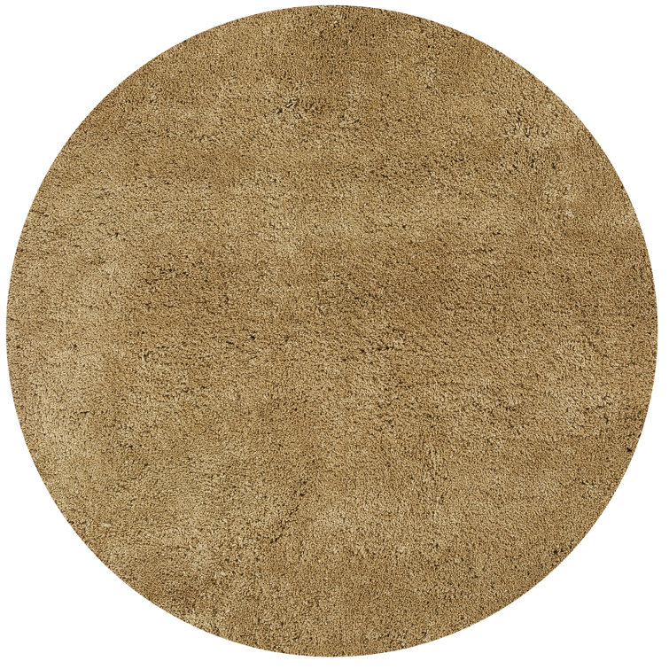 Wrought Studio Tayla Handmade Shag Gold Area Rug & Reviews | Wayfair