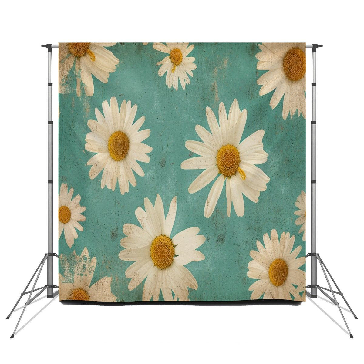 VisionDecor Daisies Backdrop Flora Large Bright Blooms Photo Backdrop ...