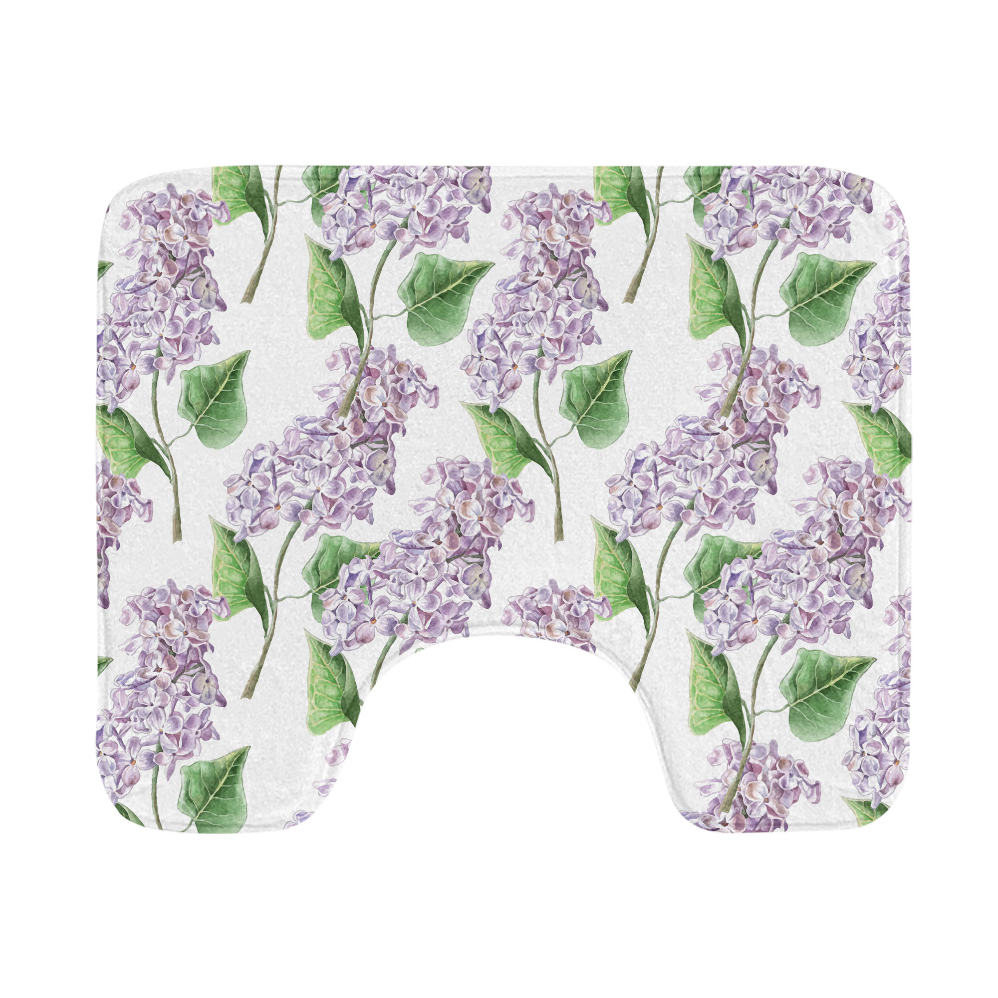 East Urban Home Lilac Toilet Mat U-Shape Bathroom Rug 20" Lilac and ...