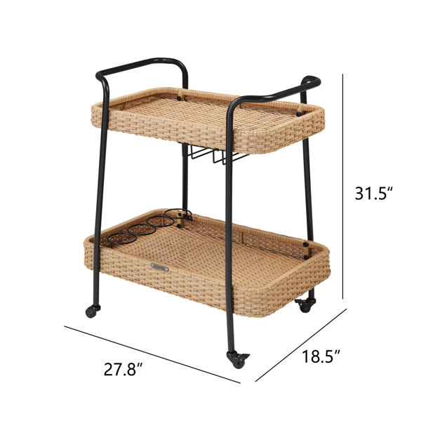 Wade Logan® Bywaters Bar Cart & Reviews | Wayfair