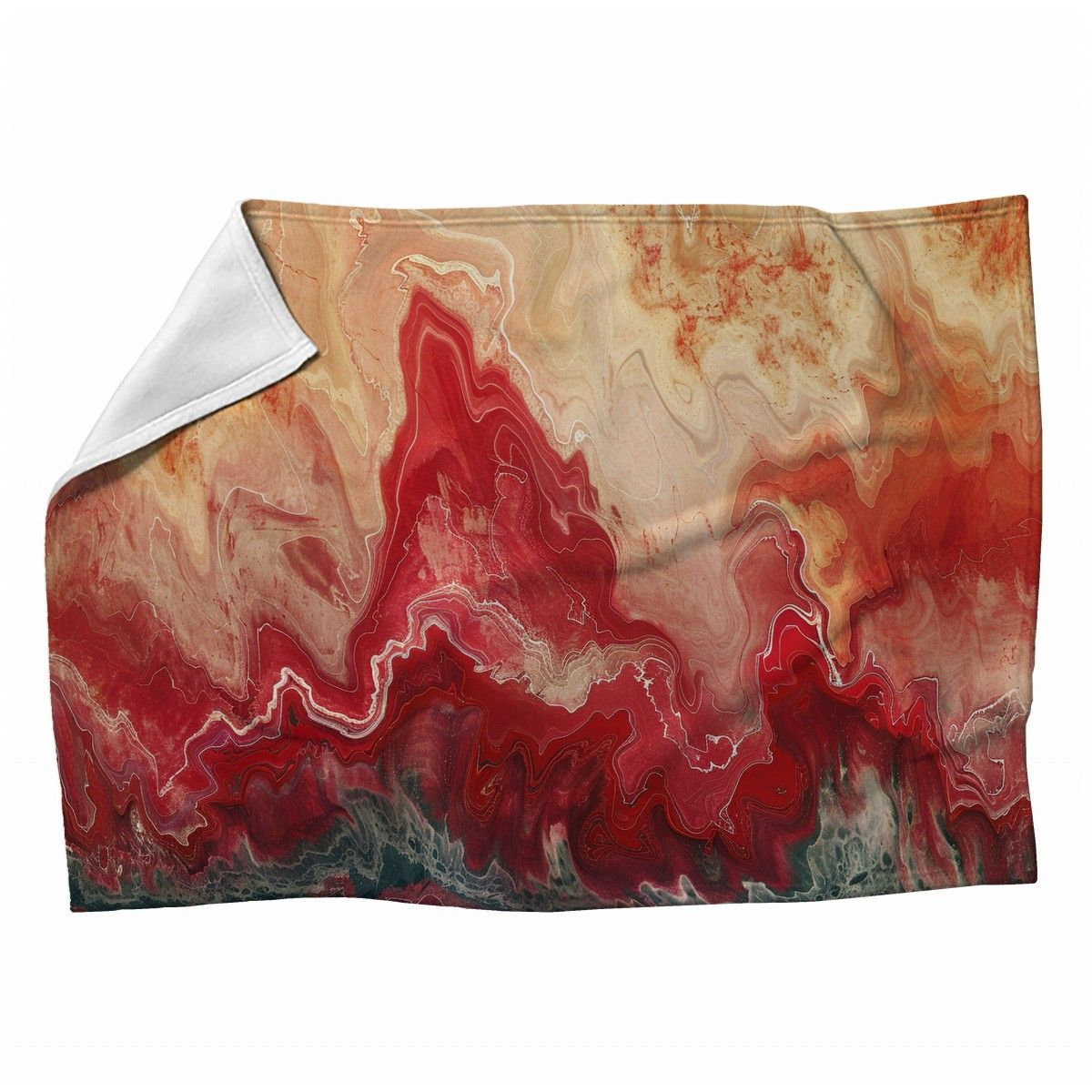 VisionDecor Marble Fleece Throw Blanket - Natural Warm Soft Blankets ...