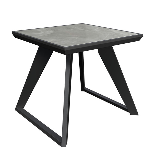 Metro Lane Grey Ceramic Side Table | Wayfair.ie