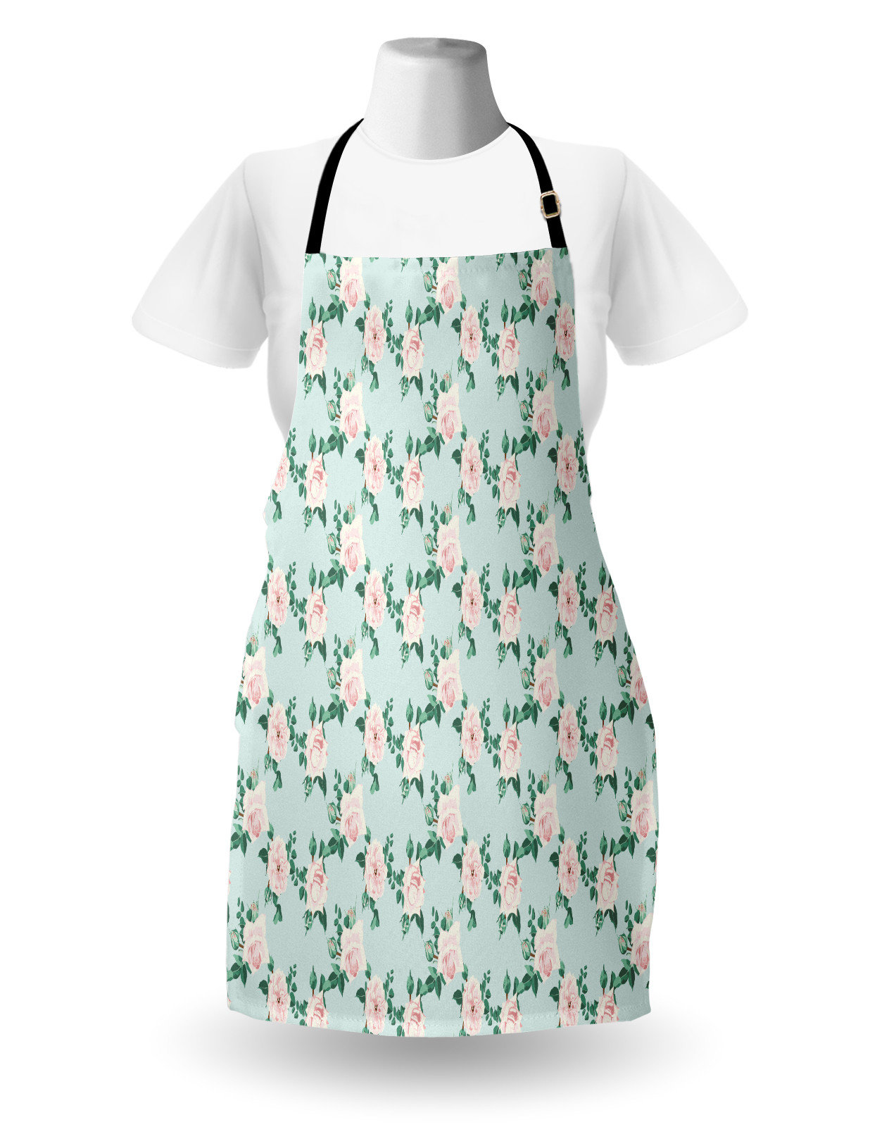 Bayou Breeze Floral Apron Unisex Soft Pastel Tones Flowers Adult Size ...