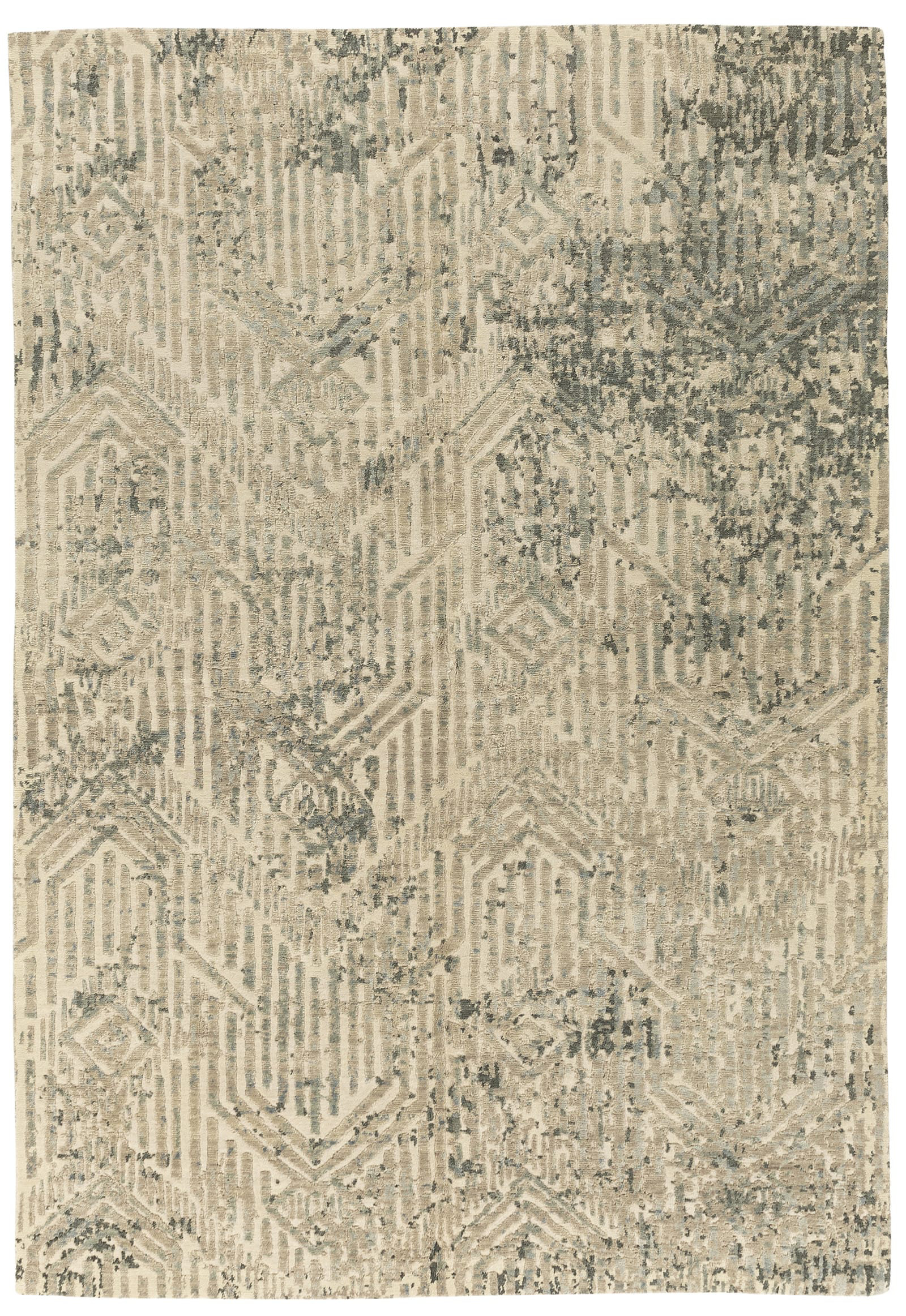 Tufenkian Metropolis One-of-a-Kind Hand-Knotted Rectangle 6' x 9' Area ...