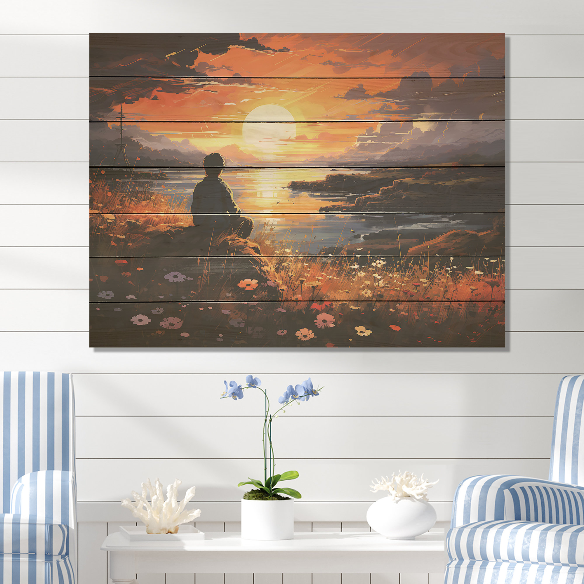 Winston Porter Sunrise Kid Solutide Landsdapce III - Coastal Sunset On ...