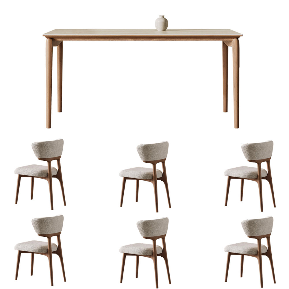 Elamer Modern simple style high-end dining table set - Wayfair Canada