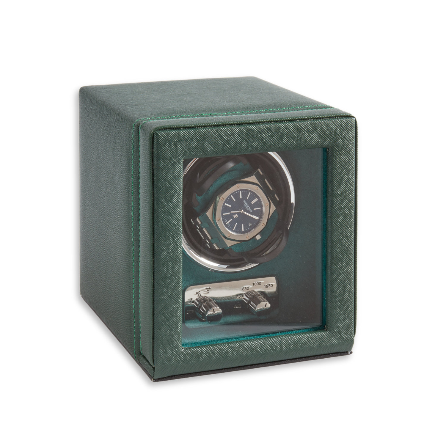 Red Barrel Studio Single Watch Winder in Hunter Green Epi Leather ...