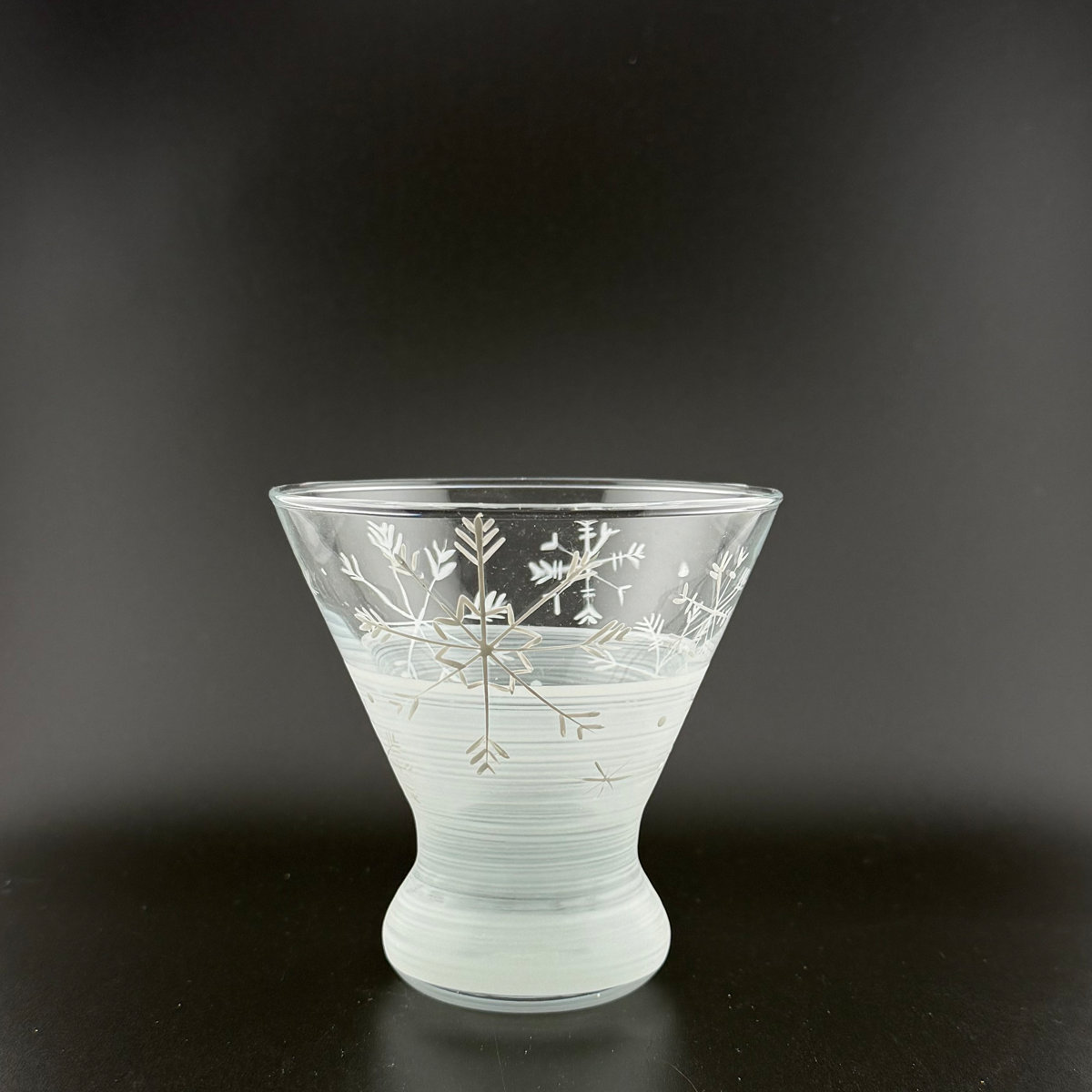 Winston Porter Winter Wonderland Snowflake Cosmopolitan Glass S/2 | Wayfair