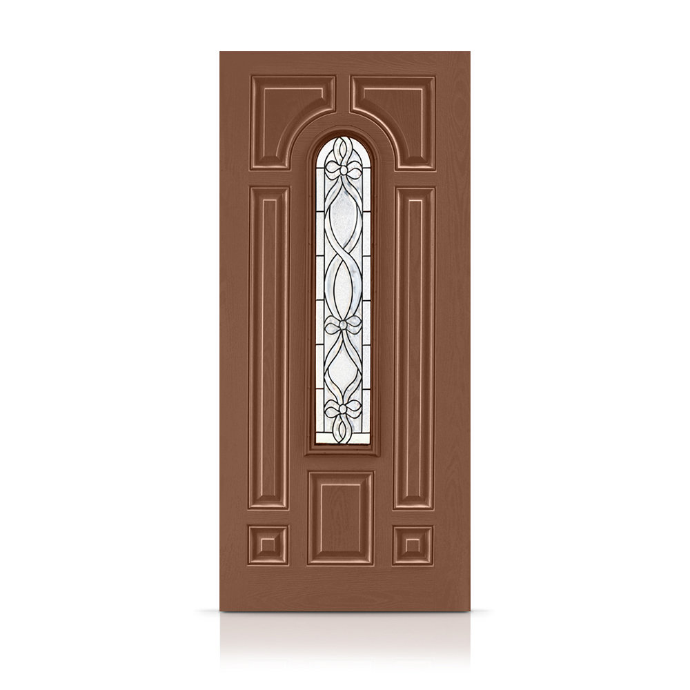 Calhome Modern Exterior Fiberglass Front Entry Door Slab with Designer ...