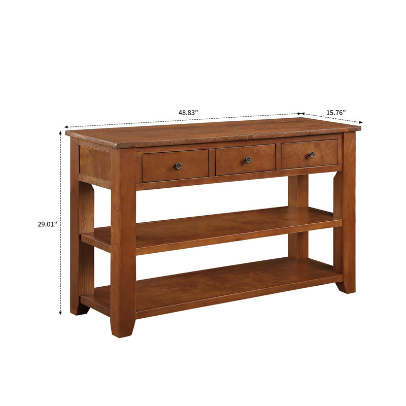 Red Barrel Studio® Aitzol Mid-Century Style Console Table with Wood ...