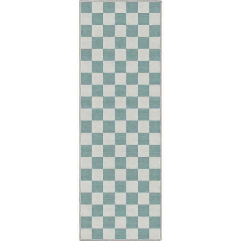 Well Woven Apollo Geometric Machine Woven Polyester Area Rug in Green ...