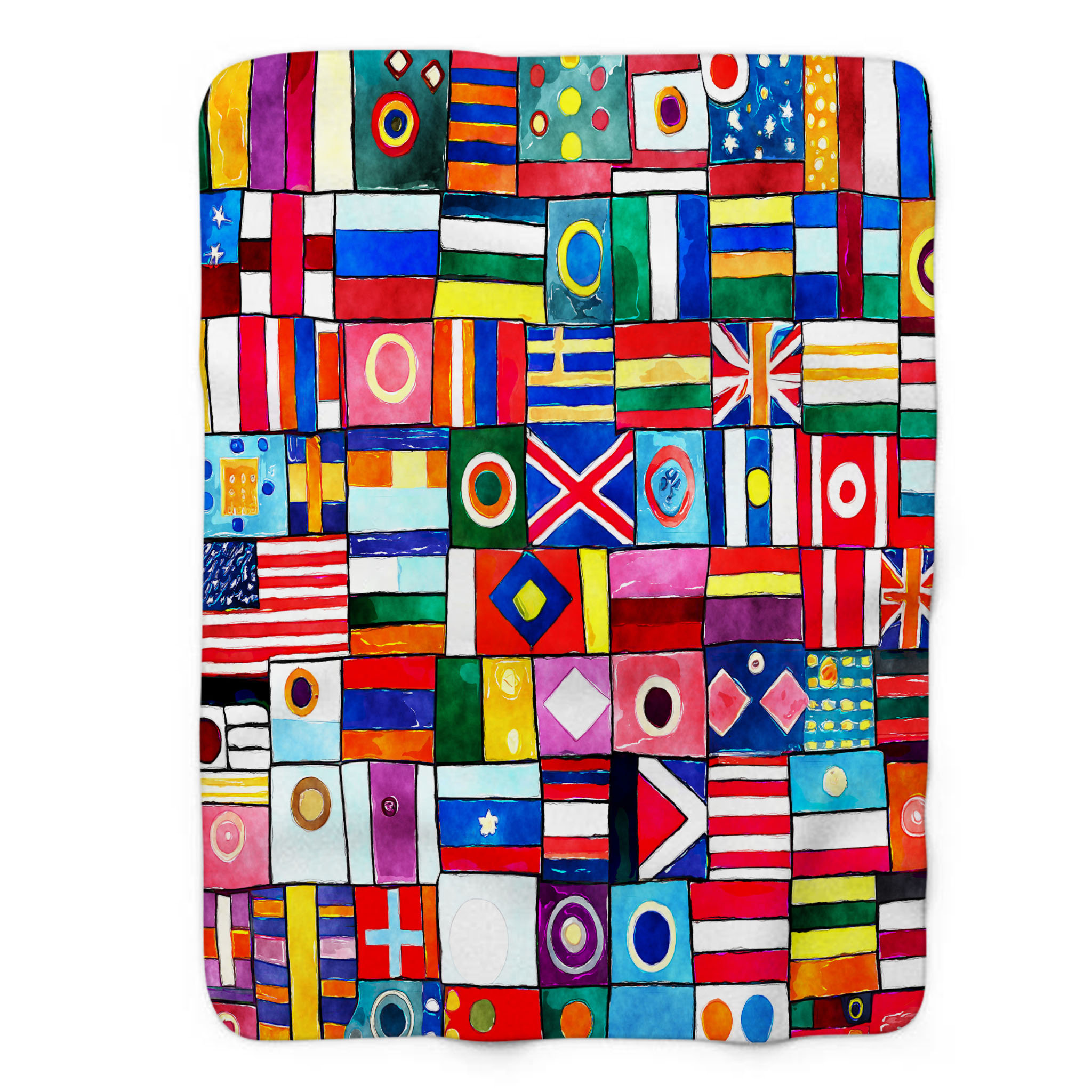 MentionedYou Flag Mix - 1 Piece Premium Blanket | Wayfair