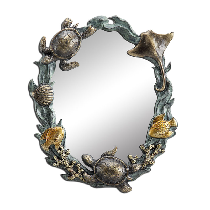 Beachcrest Home™ Turtles and Sealife Wall Mirror | Wayfair