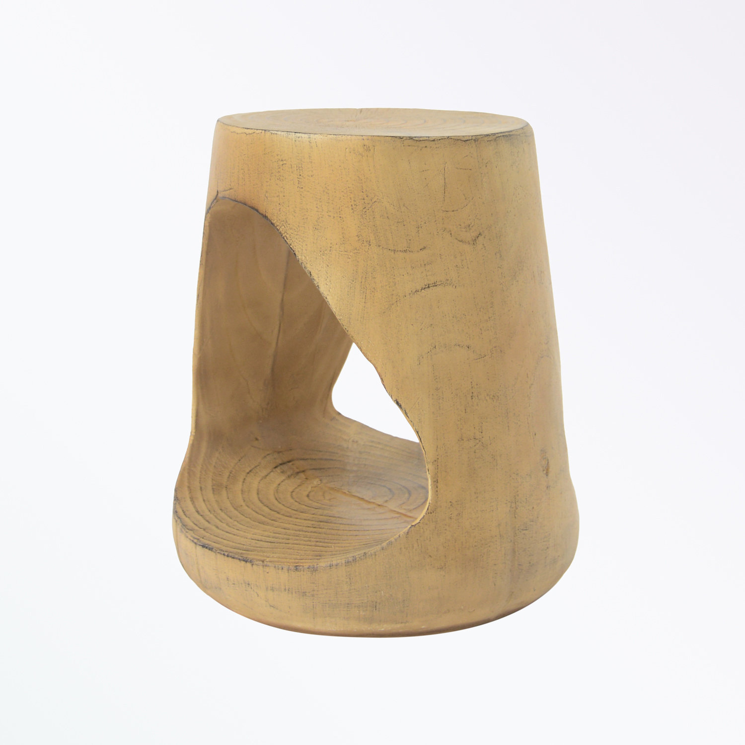 Loon Peak® hollow round table-shape End Table with sturdy base | Wayfair