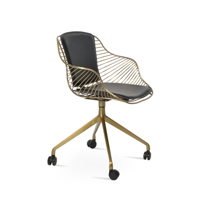 sohoConcept Zebra Spider Swivel Arm Chair with Caster | Wayfair