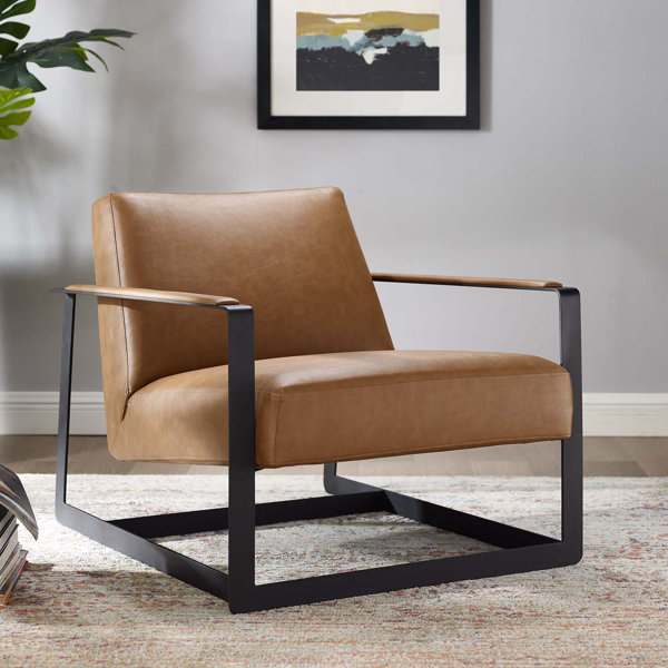 Modway Seg Vinyl Reception Chair | Wayfair