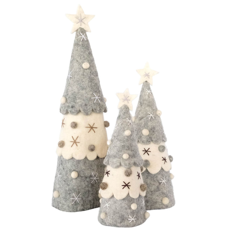 The Holiday Aisle® Handmade Felt Christmas Tree Topper or Tabletop ...