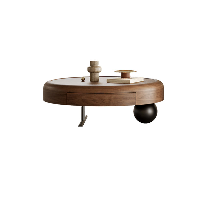 LIZIYE Creative Wooden Round Coffee Table | Wayfair