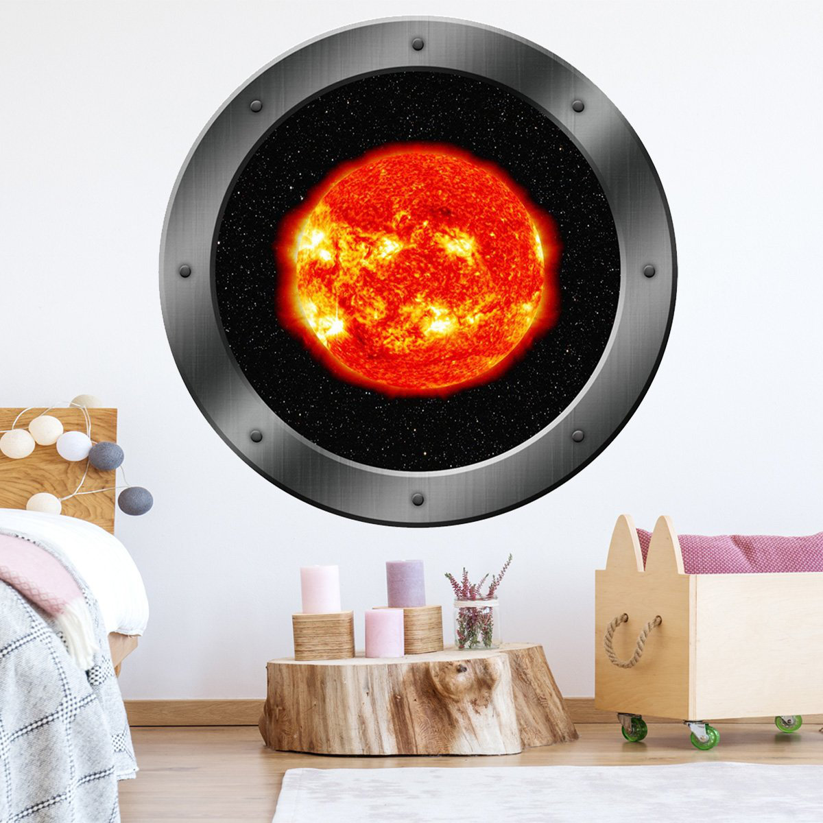 Zoomie Kids Maxwell Sun Window Clings Framed Wall Decal - Wayfair Canada