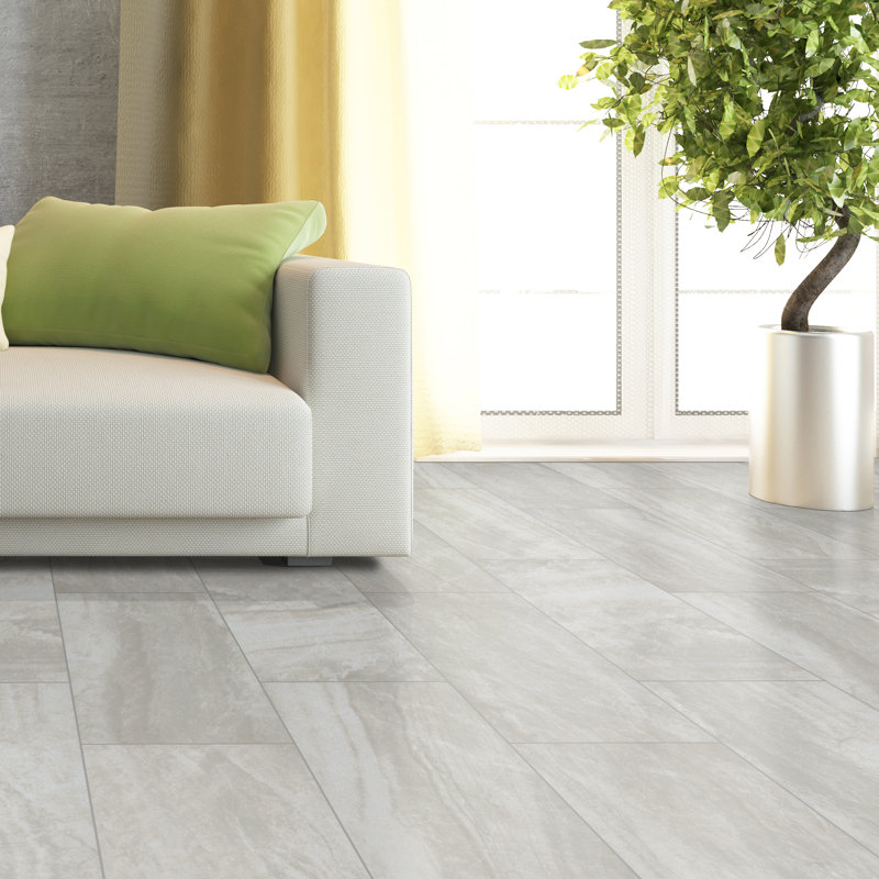 Ackland Chiara 12 in. x 24 in. Matte Porcelain Stone Look Floor and ...