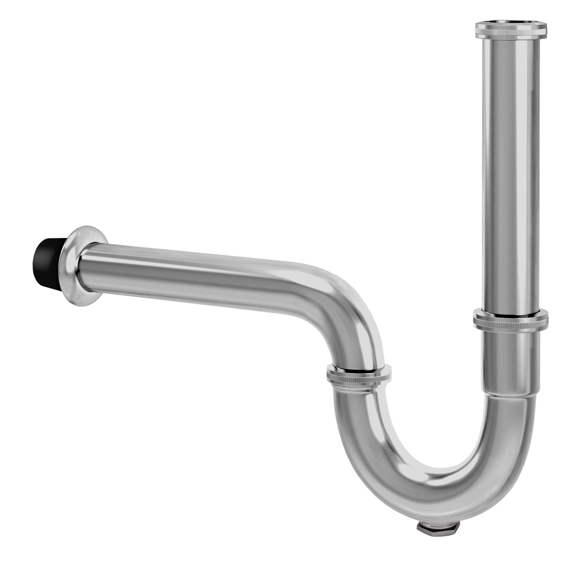 Ayna Decors 1 1/4 Bathroom Sink P Trap Kit with Flange & Slip Joint ...