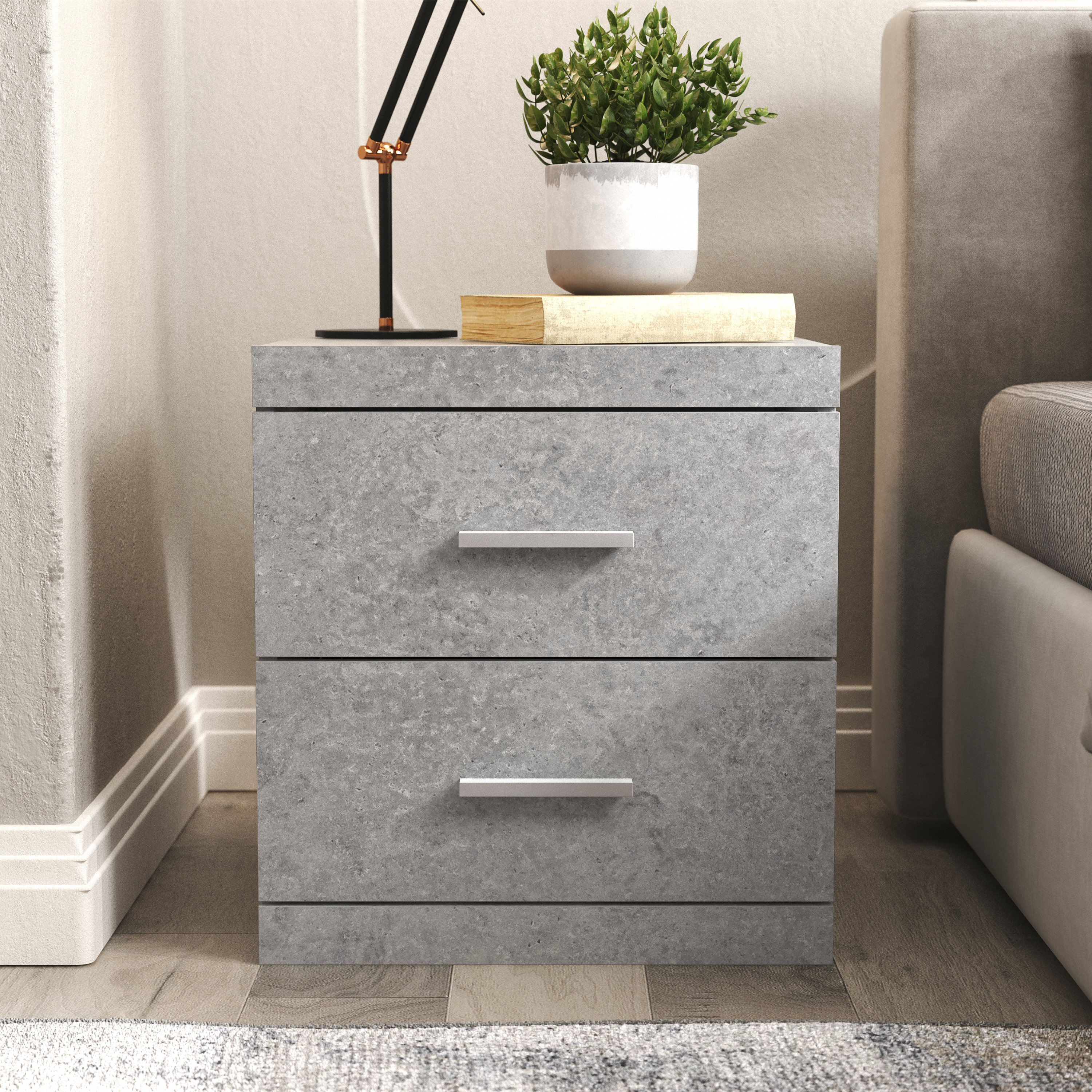 Wade Logan Caomhan 2 Drawer Nightstand & Reviews - Wayfair Canada