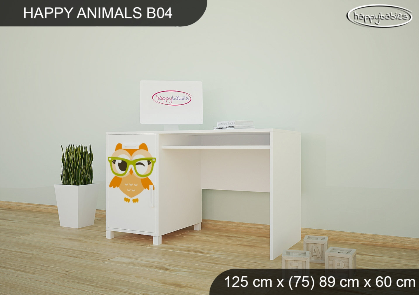 Happy Babies Animals 125cm W Computer Desk | Wayfair.ie