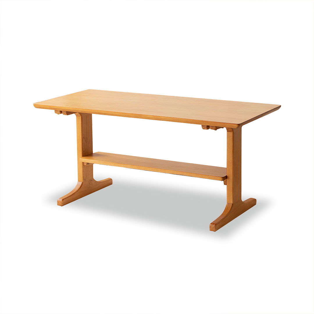 Corrigan Studio® Burlywood Rectangular Solid Wood Dining Table | Wayfair