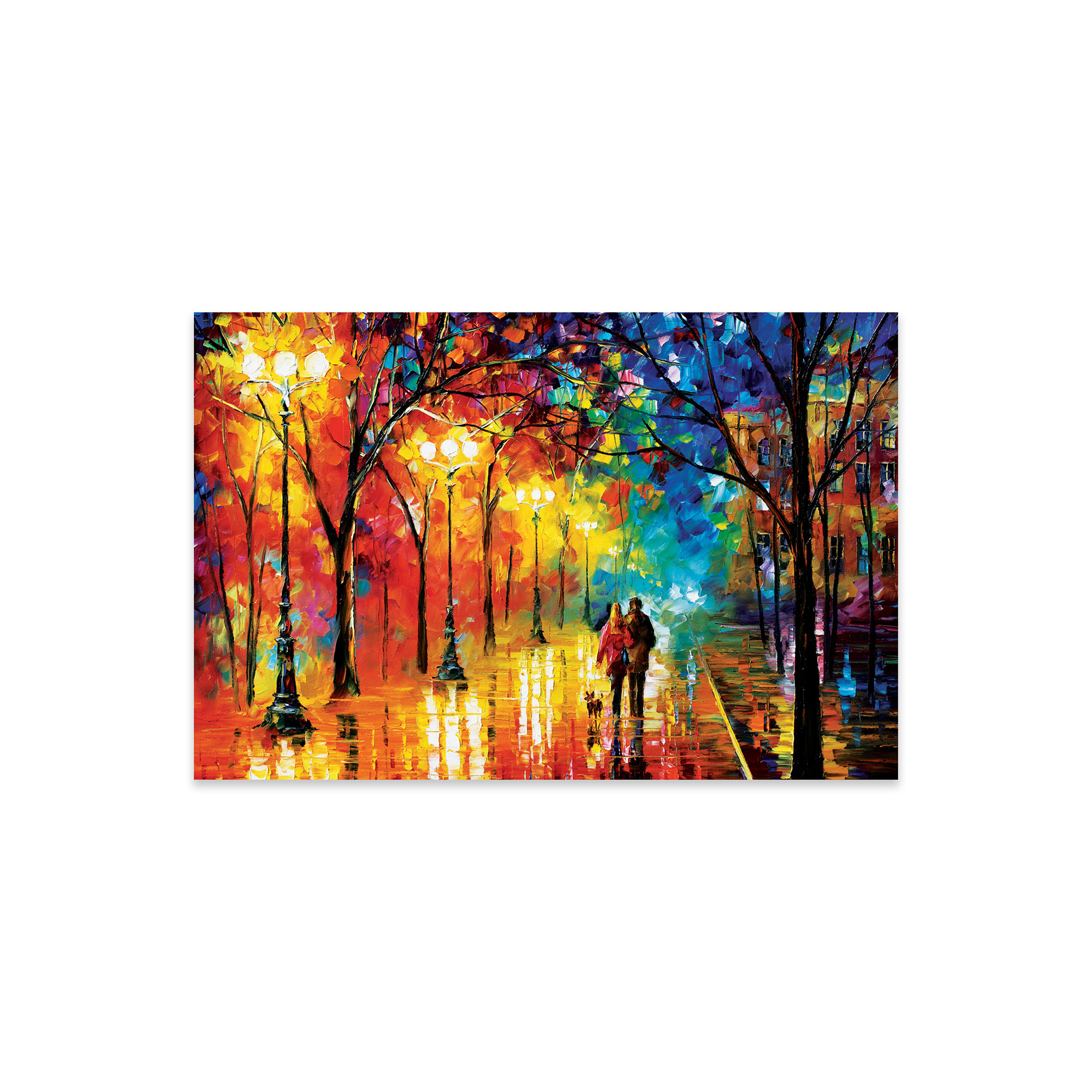 Red Barrel Studio® " Romantic Evening " by Leonid Afremov | Wayfair