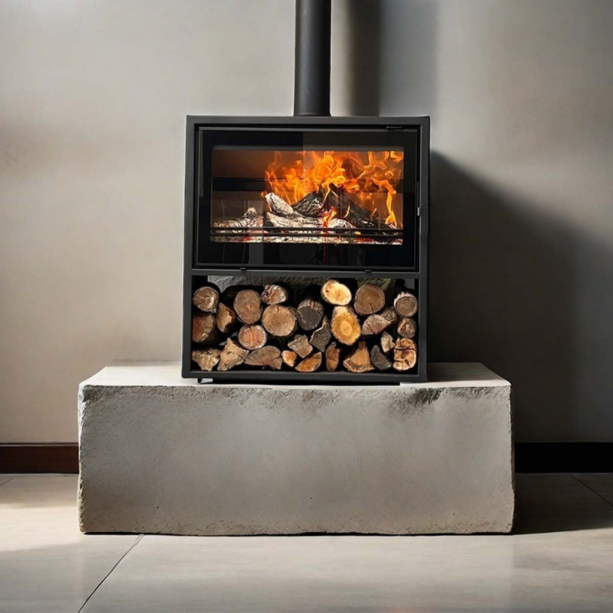Hart Enjoy life Modern style steel metal home heating fireplace ...