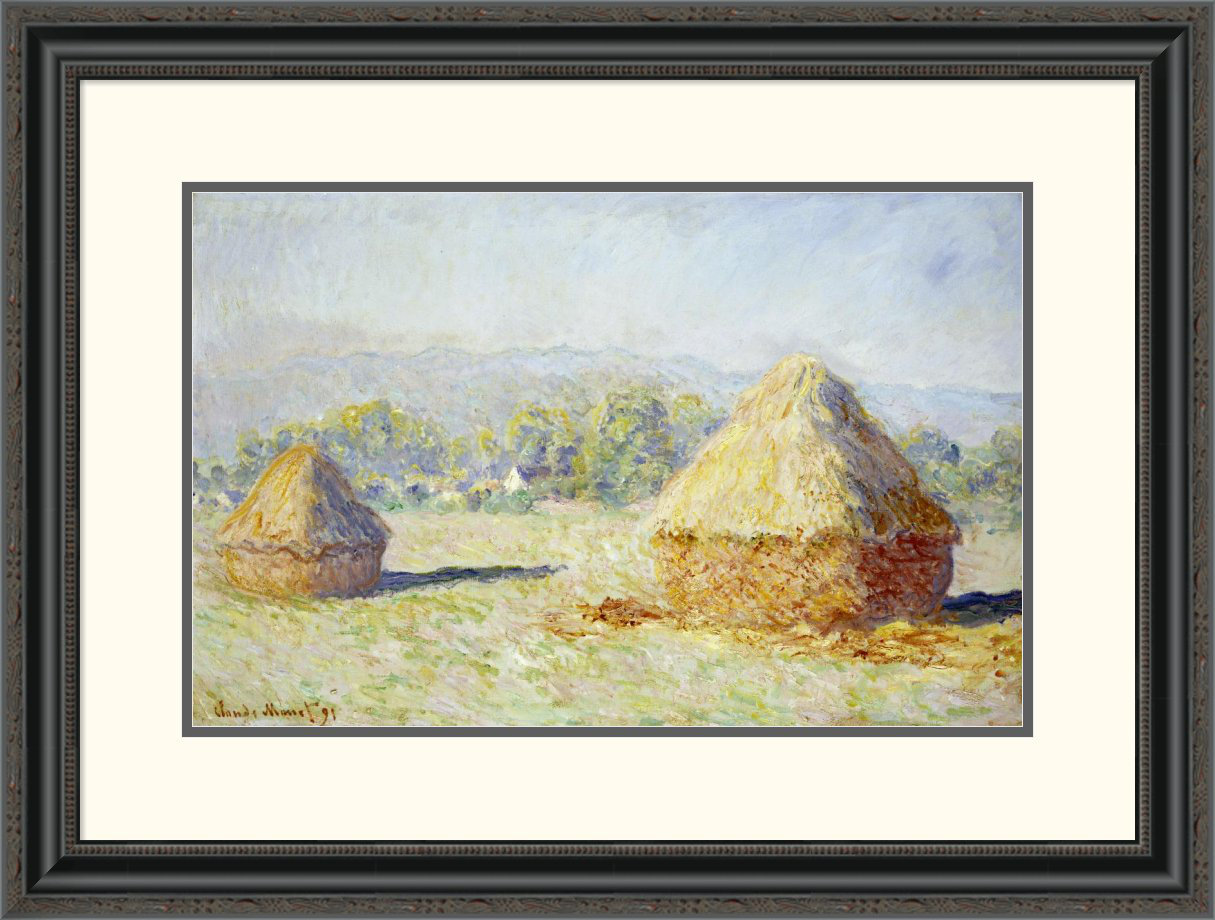 Vault W Artwork Haystacks, Morning Effect by Claude Monet - Picture ...